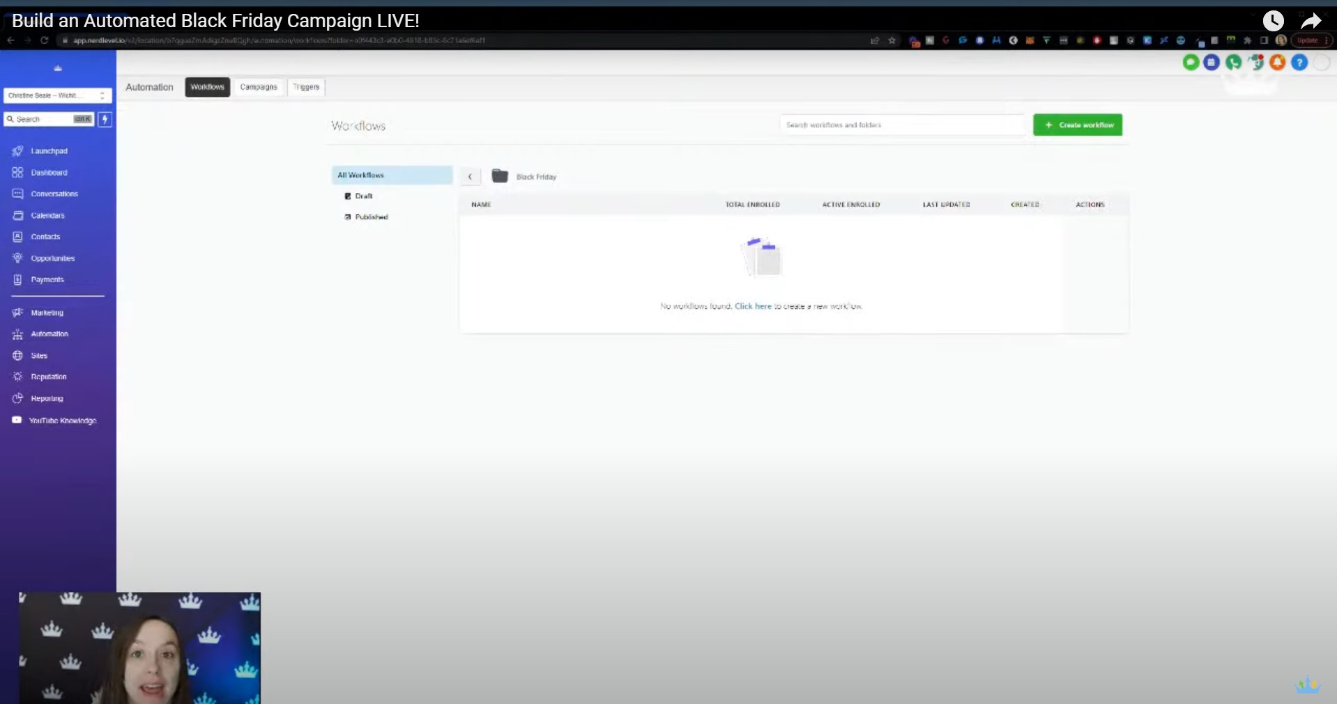 Build an Automated Black Friday Campaign LIVE! - Christine Seale